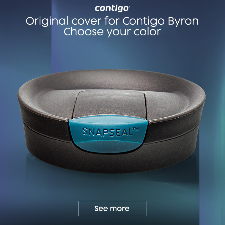 Contigo original products- printed mugs, water bottles, spare caps ...