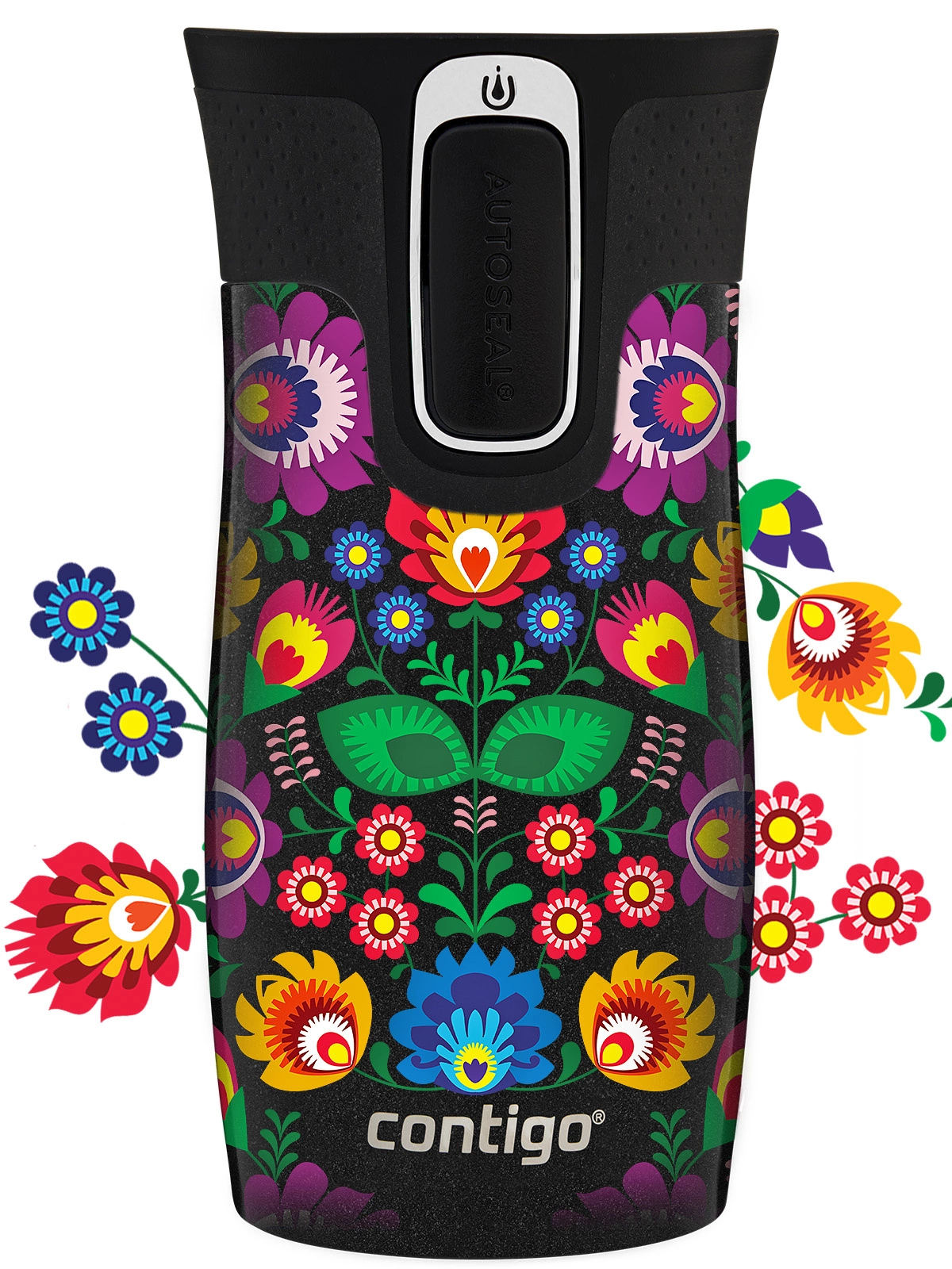 Contigo West Loop Mini Thermal Mug 300ml - Folklore - Black Metallic ...
